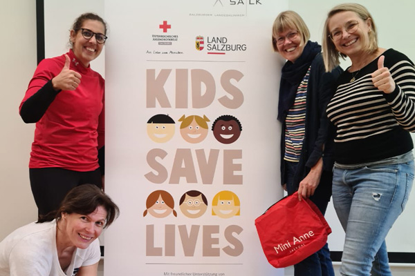 Initiative „Kids save lives“ am SuM-RG - Sport- und Musik-Rg / SSM Salzburg